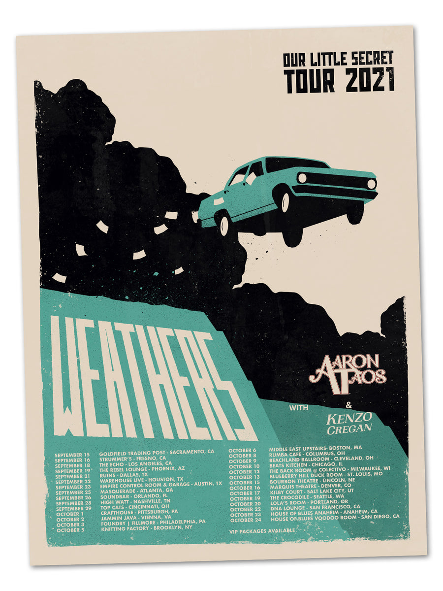 2021 VIP Fall Tour Poster - Our Little Secret Tour – Weathers Merch and ...